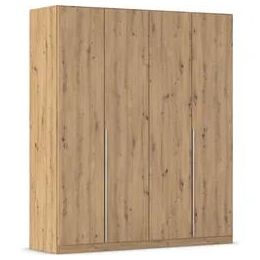 Drehtürenschrank Rauch "Kleiderschrank Schrank Garderobe AGORDO mit Dekor- oder Hochglanzfront" Schränke Gr. B/H/T: 181cm x 210cm x 54cm, 4 St., braun (eiche artisan) durchdachte Innenausstattung, in 6 Breiten und 2 Höhen MADE IN GERMANY