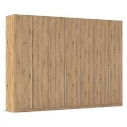 Drehtürenschrank Rauch "Kleiderschrank Schrank Garderobe AGORDO mit Dekor- oder Hochglanzfront" Schränke Gr. B/H/T: 315cm x 229cm x 54cm, 7 St., braun (eiche artisan) durchdachte Innenausstattung, in 6 Breiten und 2 Höhen MADE IN GERMANY