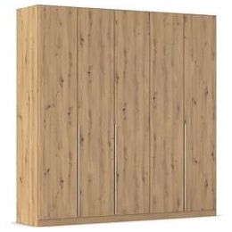 Drehtürenschrank Rauch "Kleiderschrank Schrank Garderobe AGORDO mit Dekor- oder Hochglanzfront" Schränke Gr. B/H/T: 226cm x 229cm x 54cm, 5 St., braun (eiche artisan) durchdachte Innenausstattung, in 6 Breiten und 2 Höhen MADE IN GERMANY