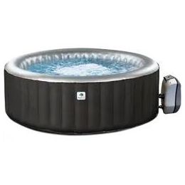 Whirlpool GARDWELL "Round City" Whirlpools Gr. H: 70cm, 686 l, schwarz ØxH: 165x70 cm, für 3 Personen