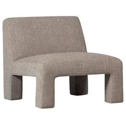 Sessel Woood "Lavid" Gr. B/H/T: 74cm x 73cm x 84cm, beige (natur) Einzelsessel Loungesessel H 73 cm x B 74 T 84