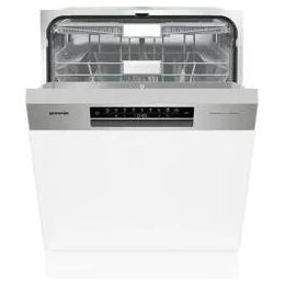 Gorenje teilintegrierbarer Geschirrspüler "GI 673A61X", A (A-G), silber (silberfarben), B:59,8cm H:81,6cm T:57,5cm, Geschirrspüler, Energieeffizienzklasse A