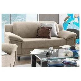 2-Sitzer Trendmanufaktur "Rondo, Breite 178 cm, breite Armlehnen, Füße schwarz" Sofas Gr. B/H/T: 178cm x 85cm x 94cm, Struktur CORBIN, Mit Federkern, beige (sand-beige) Couch wahlweise mit Federkern und in verschiedenen Bezügen bestellbar