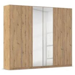 Drehtürenschrank Rauch "Kleiderschrank Schrank Garderobe AGORDO mit Dekor- oder Hochglanzfront" Schränke Gr. B/H/T: 271cm x 229cm x 54cm, 6 St., braun (eiche artisan) durchdachte Innenausstattung, in 6 Breiten und 2 Höhen MADE IN GERMANY