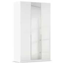 Drehtürenschrank Rauch "Kleiderschrank Schrank Garderobe AGORDO mit Dekor- oder Hochglanzfront" Schränke Gr. B/H/T: 136cm x 229cm x 54cm, 3 St., weiß (alpinweiß/hochglanz weiß) durchdachte Innenausstattung, in 6 Breiten und 2 Höhen MADE IN GERMANY