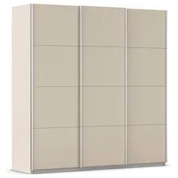 Schwebetürenschrank Rauch "Kleiderschrank Schrank Garderobe AGORDO mit Dekor- oder Hochglanzfront" Schränke Gr. B/H/T: 203cm x 210cm x 62cm, 3 St., beige (champagner) durchdachte Innenausstattung, in 4 Breiten und 2 Höhen MADE IN GERMANY