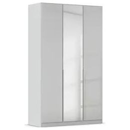 Drehtürenschrank Rauch "Kleiderschrank Kleiderschränke Schrank Garderobe AGORDO mit Glasfront" Schränke Gr. B/H/T: 136 cm x 229 cm x 54 cm, 3 St., grau (seidengrau) durchdachte Innenausstattung, in 6 Breiten und 2 Höhen MADE IN GERMANY