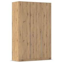 Drehtürenschrank Rauch "Kleiderschrank Schrank Garderobe AGORDO mit Dekor- oder Hochglanzfront" Schränke Gr. B/H/T: 136cm x 210cm x 54cm, 3 St., braun (eiche artisan) durchdachte Innenausstattung, in 6 Breiten und 2 Höhen MADE IN GERMANY