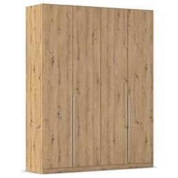 Drehtürenschrank Rauch "Kleiderschrank Schrank Garderobe AGORDO mit Dekor- oder Hochglanzfront" Schränke Gr. B/H/T: 181cm x 229cm x 54cm, 4 St., braun (eiche artisan) durchdachte Innenausstattung, in 6 Breiten und 2 Höhen MADE IN GERMANY