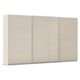 Schwebetürenschrank Rauch "Kleiderschrank Schrank Garderobe AGORDO mit Glasfront" Schränke Gr. B/H/T: 360cm x 210cm x 62cm, 3 St., beige (champagner/glas champagner) durchdachte Innenausstattung, in 4 Breiten und 2 Höhen MADE IN GERMANY