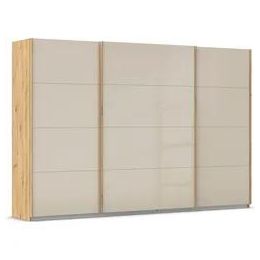 Schwebetürenschrank Rauch "Kleiderschrank Schrank Garderobe AGORDO mit Glasfront" Schränke Gr. B/H/T: 315cm x 210cm x 62cm, 3 St., beige (eiche artisan/glas champagner) durchdachte Innenausstattung, in 4 Breiten und 2 Höhen MADE IN GERMANY