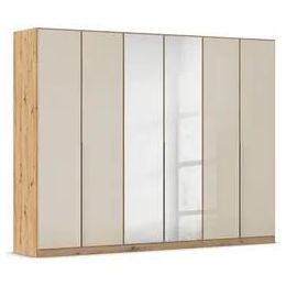 Drehtürenschrank Rauch "Kleiderschrank Kleiderschränke Schrank Garderobe AGORDO mit Glasfront" Schränke Gr. B/H/T: 271cm x 210cm x 54cm, 6 St., braun (eiche artisan) durchdachte Innenausstattung, in 6 Breiten und 2 Höhen MADE IN GERMANY