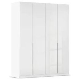 Drehtürenschrank Rauch "Kleiderschrank Schrank Garderobe AGORDO mit Dekor- oder Hochglanzfront" Schränke Gr. B/H/T: 181cm x 229cm x 54cm, 4 St., weiß (alpinweiß/hochglanz weiß) durchdachte Innenausstattung, in 6 Breiten und 2 Höhen MADE IN GERMANY