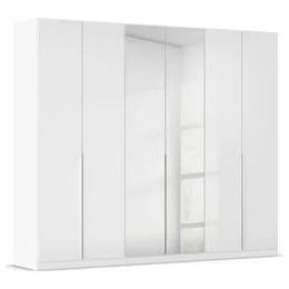 Drehtürenschrank Rauch "Kleiderschrank Schrank Garderobe AGORDO mit Dekor- oder Hochglanzfront" Schränke Gr. B/H/T: 271cm x 229cm x 54cm, 6 St., weiß (alpinweiß/hochglanz weiß) durchdachte Innenausstattung, in 6 Breiten und 2 Höhen MADE IN GERMANY