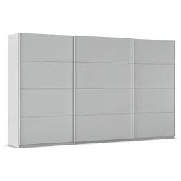 Schwebetürenschrank Rauch "Kleiderschrank Schrank Garderobe AGORDO mit Dekor- oder Hochglanzfront" Schränke Gr. B/H/T: 360cm x 210cm x 62cm, 3 St., grau (seidengrau) durchdachte Innenausstattung, in 4 Breiten und 2 Höhen MADE IN GERMANY