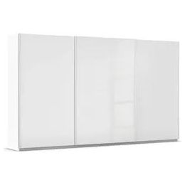 Schwebetürenschrank Rauch "Kleiderschrank Schrank Garderobe AGORDO mit Dekor- oder Hochglanzfront" Schränke Gr. B/H/T: 360cm x 210cm x 62cm, 3 St., weiß (alpinweiß/hochglanz weiß) durchdachte Innenausstattung, in 4 Breiten und 2 Höhen MADE IN GERMANY