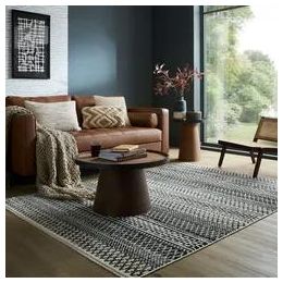 Teppich FLAIR RUGS "Camino Abstraktes" Teppiche Gr. B: 120cm, 8mm, L: 160cm, grau Abstraktes Teppich