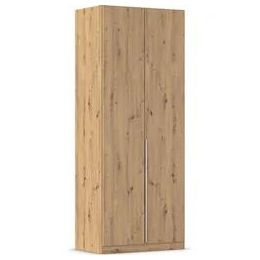 Drehtürenschrank Rauch "Kleiderschrank Schrank Garderobe AGORDO mit Dekor- oder Hochglanzfront" Schränke Gr. B/H/T: 91cm x 229cm x 54cm, 2 St., braun (eiche artisan) durchdachte Innenausstattung, in 6 Breiten und 2 Höhen MADE IN GERMANY