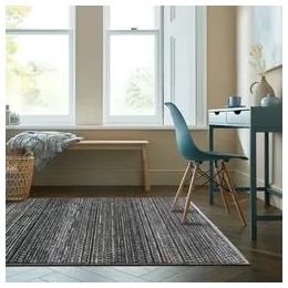 Teppich FLAIR RUGS "Camino Abstraktes" Teppiche Gr. B: 120cm, 8mm, L: 160cm, blau Abstraktes Teppich