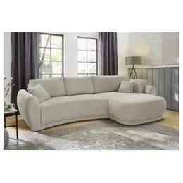 Jockenhöfer Ecksofa JOCKENHÖFER GRUPPE "Laguna L-Form mit Federkernpolsterung" Sofas Gr. B/T: 325cm x 110cm, Chenille, Ottomane beidseitig montierbar, beige in einer soften, ansprechenden Optik, linksrechts montierbar