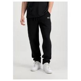 Jogginghose Alpha Industries "Alpha Industries Men - Jogger Organics EMB Jogger" Gr. XS, Normalgrößen, schwarz (organic black) Herren Hosen