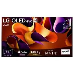 F (A bis G) LG OLED-Fernseher Fernseher Gr. 77, schwarz