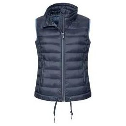 Steppweste LPO "GREENLAND II VEST Women" Gr. 44 (L), blau (navy), Damen, 100% Polyester, Westen, zum Wenden