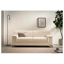 2,5-Sitzer Inosign "Jamie 2 auch in Cord B/T/H: 192/81/76 cm" Sofas Gr. B/H/T: 192cm x 76cm x 81cm, Luxus-Microfaser flauschig, beige (creme) zeitlos, modern, mit komfortablem Federkern