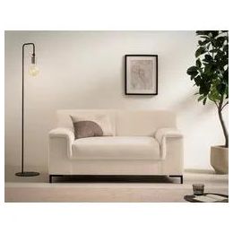 1,5-Sitzer Inosign "Jamie 2 B/T/H: 144/81/76 cm, auch in Cord" Sofas Gr. B/H/T: 144cm x 76cm x 81cm, Luxus-Microfaser flauschig, beige zeitlos, modern, mit komfortablem Federkern