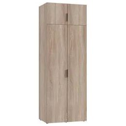 Kleiderschrank wimex "Modena" Schränke Gr. B/H/T: 80cm x 225cm x 54cm, braun (eiche sägera) Drehtüren-Schrankprogramm