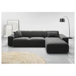 Ecksofa Andas "Glimminge auch in Breitcord, Feincord, Bouclé + Easy care-Bezug" Sofas Gr. B/H/T: 294cm x 71cm x 191cm, Feincord, Recamiere rechts, grau (anthrazit) L-Form, Breite 294, Zierkissen