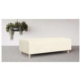 Polsterhocker Inosign "Suyala" Hocker Gr. B/H/T: 153cm x 46cm x 66cm, Chenille-Optik, beige (creme)