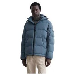 Marc O'Polo Outdoorjacke MARC O'POLO "mit abnehmbarer Kapuze" Gr. S, blau Herren Jacken