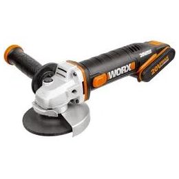 WORX Akku-Winkelschleifer "WX800" Schleifmaschinen ergonomisches Design, inkl. 2 Akkus & Ladegerät schwarz