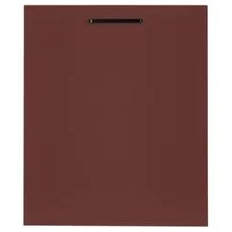 Frontblende Nobilia ""Easytouch", durchgehende Türfront für vollintegrierte Geschirrspüler", rot (lacklaminat rostrot ultramatt), B:60cm H:72cm T:1,9cm, MDF, Möbelblenden, in den Breiten Breiten 45 und 60 cm