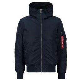 Bomberjacke Alpha Industries "Alpha Industries Men - Bomber Jackets MA-1 Hooded" Gr. S, blau (rep.blau) Herren Jacken