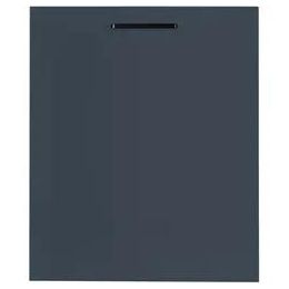 Frontblende Nobilia ""Easytouch", durchgehende Türfront für vollintegrierte Geschirrspüler", blau (lacklaminat fjordblau ultramatt), B:60cm H:72cm T:1,9cm, MDF, Möbelblenden, in den Breiten Breiten 45 und 60 cm