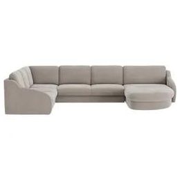 Sit & More Wohnlandschaft SIT & MORE "Soul U-Form" Sofas Gr. B/H/T: 372cm x 90cm x 227cm, Luxus-Microfaser ALTARA NUBUCK, langer Schenkel links, mit Bettfunktion und Schubkasten, grau (anthrazit) wahlweise mit Bettfunktion und Schubkasten