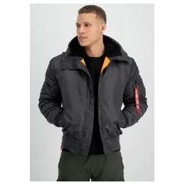 Bomberjacke Alpha Industries "MA-1 HOODED" Gr. XXL, grau (vintage grau) Herren Jacken