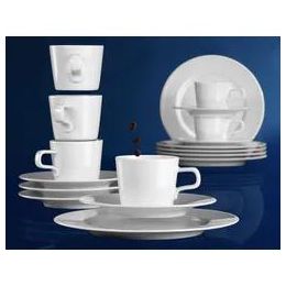 Kaffeeservice Seltmann Weiden "Geschirr-Set, Service No Limits" Geschirr-Sets Gr. 18 tlg., weiß Made in Germany, 18 Teile, für 6 Personen