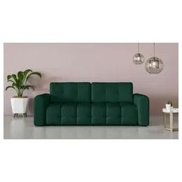 3-Sitzer Inosign "Manilla" Sofas Gr. B/H/T: 244cm x 91cm x 117cm, Boucle, ohne Bettfunktion und Bettkasten, grün