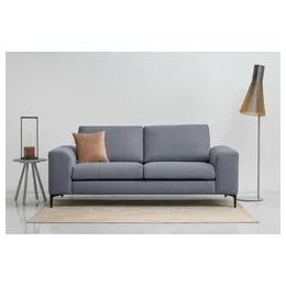 2,5-Sitzer Inosign "Henry" Sofas Gr. B/H/T: 214cm x 84cm x 95cm, Struktur, grau (light grau) mit Metallbeinen, in modernem Design