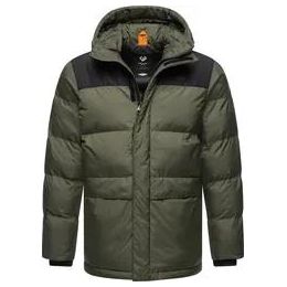 Steppjacke Ragwear "Mikkesh" Gr. M (50), grün (olivgrün) Herren Jacken Sportliche Winterjacke mit Kapuze