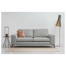 2,5-Sitzer Inosign "Henry" Sofas Gr. B/H/T: 214cm x 84cm x 95cm, Struktur, beige mit Metallbeinen, in modernem Design