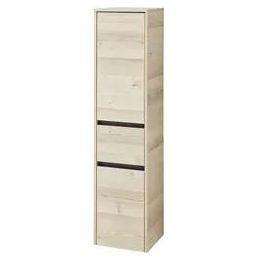 Midischrank SAPHIR "Quickset 393" Schränke Gr. B/H/T: 35 cm x 145,6 cm x 33 cm, 2 St., beige (polar pinie quer nachbildung)