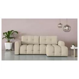 Ecksofa Inosign "Manilla" Sofas Gr. B/H/T: 265cm x 91cm x 170cm, Struktur, Recamiere rechts, ohne Bettfunktion und Bettkasten, grau (taupe) L-Form ohne Bettfunktion und Bettkasten