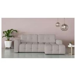 Ecksofa Inosign "Manilla" Sofas Gr. B/H/T: 265cm x 91cm x 170cm, Boucle, Recamiere rechts, mit Betfunktion und Bettkasten, grau (taupe) L-Form ohne Bettfunktion und Bettkasten