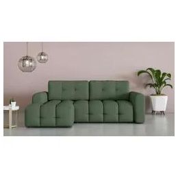 Ecksofa Inosign "Manilla" Sofas Gr. B/H/T: 265cm x 91cm x 170cm, Struktur, Recamiere links, mit Betfunktion und Bettkasten, grün L-Form ohne Bettfunktion und Bettkasten