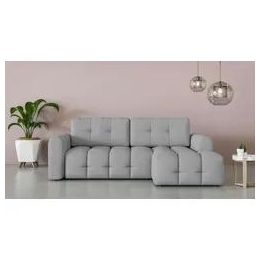 Ecksofa Inosign "Manilla" Sofas Gr. B/H/T: 265cm x 91cm x 170cm, Struktur, Recamiere rechts, ohne Bettfunktion und Bettkasten, grau L-Form ohne Bettfunktion und Bettkasten