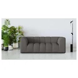 3-Sitzer Home Affaire "Tuure" Sofas Gr. B/H/T: 227cm x 81cm x 94cm, Struktur, in vielen Bezugsqualitäten und Farben, grau (anthrazit) mit Welllenunterfederung